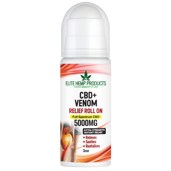 CBD+Venom Pain Relief Roll On 5000mg | Hemp777 Store