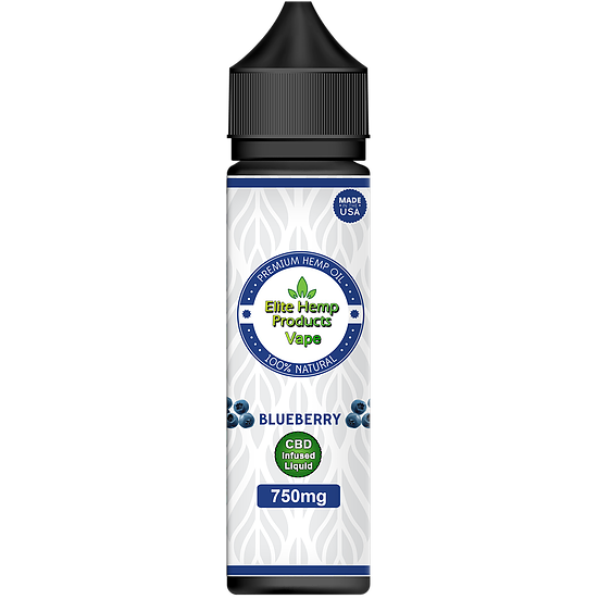 Elite CBD Vape - 750mg Blueberry Flavor | Hemp777 Store